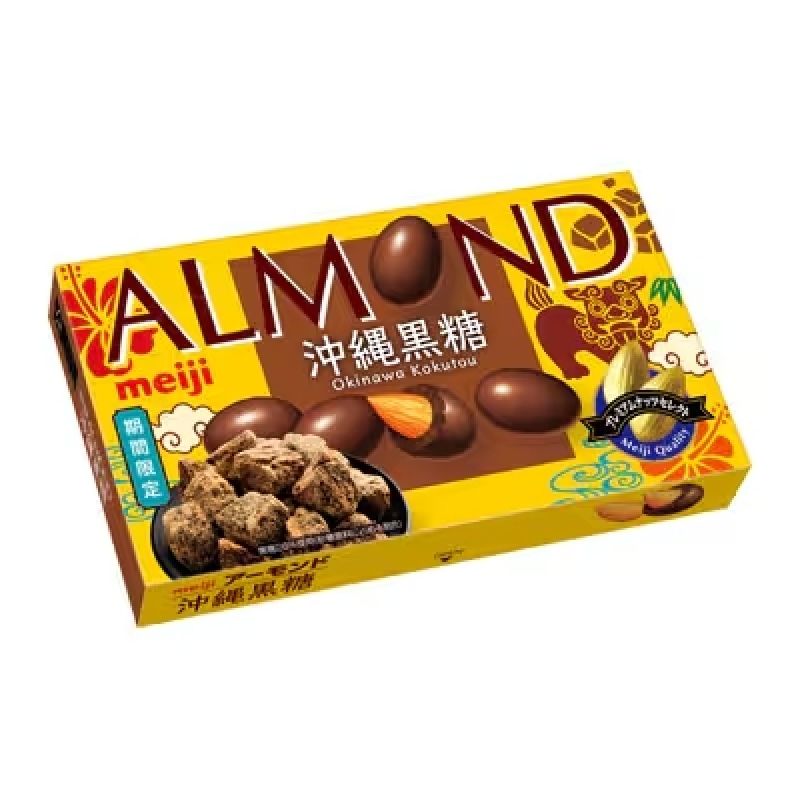 Socola bọc hạnh nhân Meiji Almond đường nâu 58g-Hàng Nhật Bản Thực Phẩm